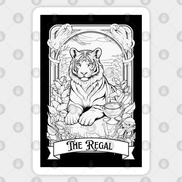 Tiger Tarot Card - Tiger - Sticker | TeePublic