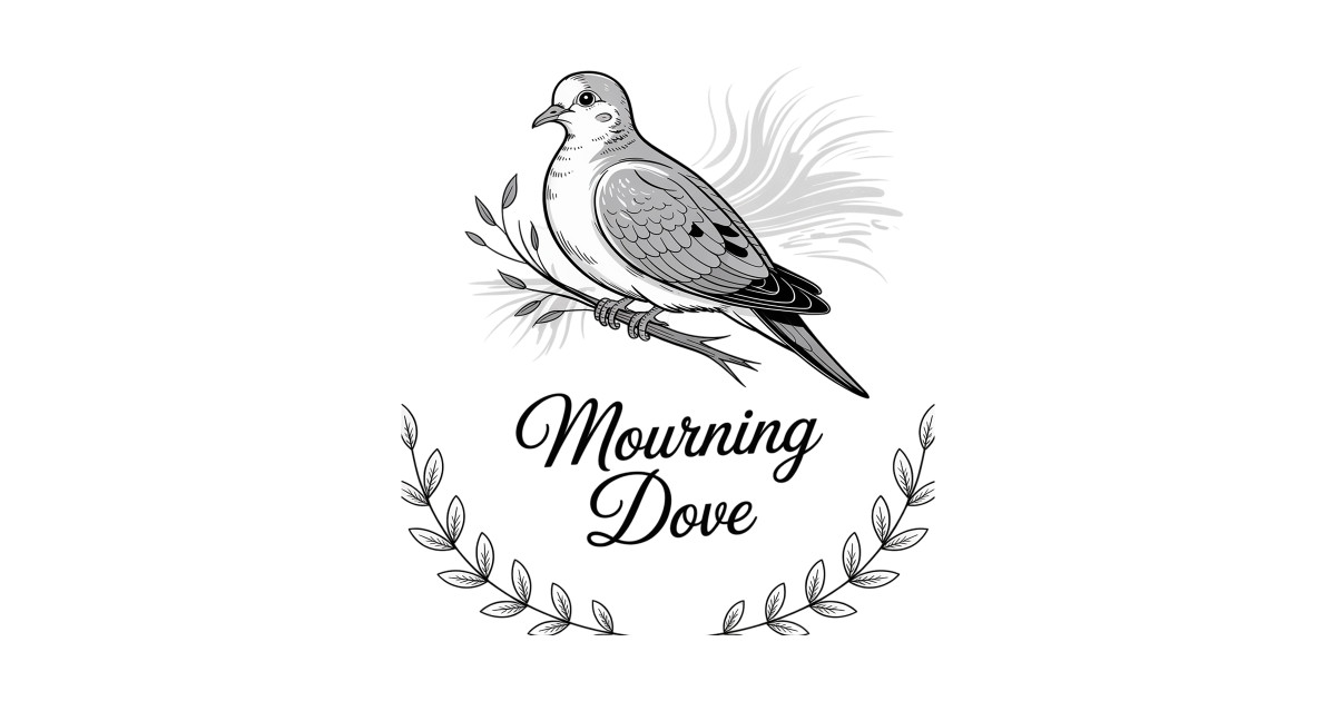 Mourning Dove Bird Ornithology Black Lines - Mourning Dove Bird ...