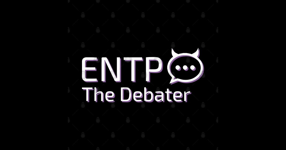 ENTP The Debater MBTI types 4F Myers Briggs personality gift with icon ...