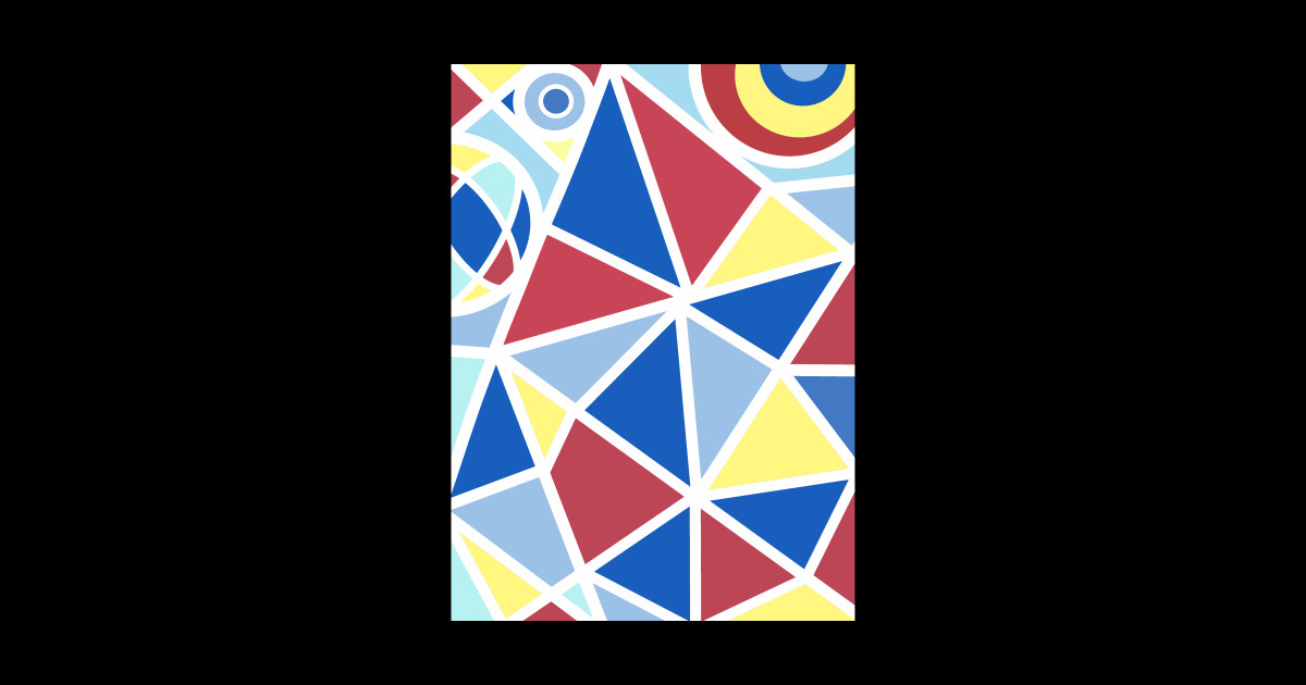 Groovy geometry - Geometrical - Sticker | TeePublic