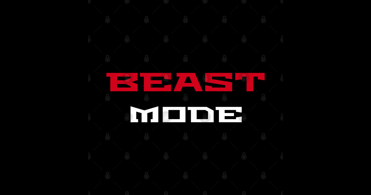 Beast Mode - Beast Mode Design - Sticker | TeePublic