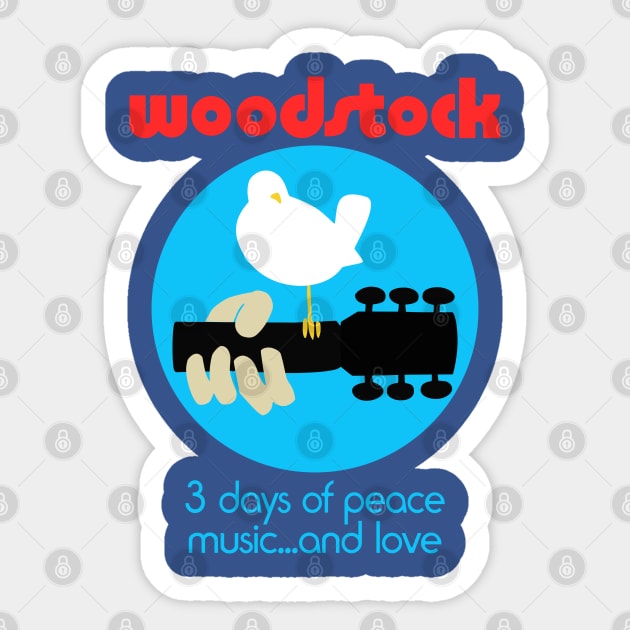 Woodstock Music Festival - Woodstock Music Festival - Sticker | TeePublic