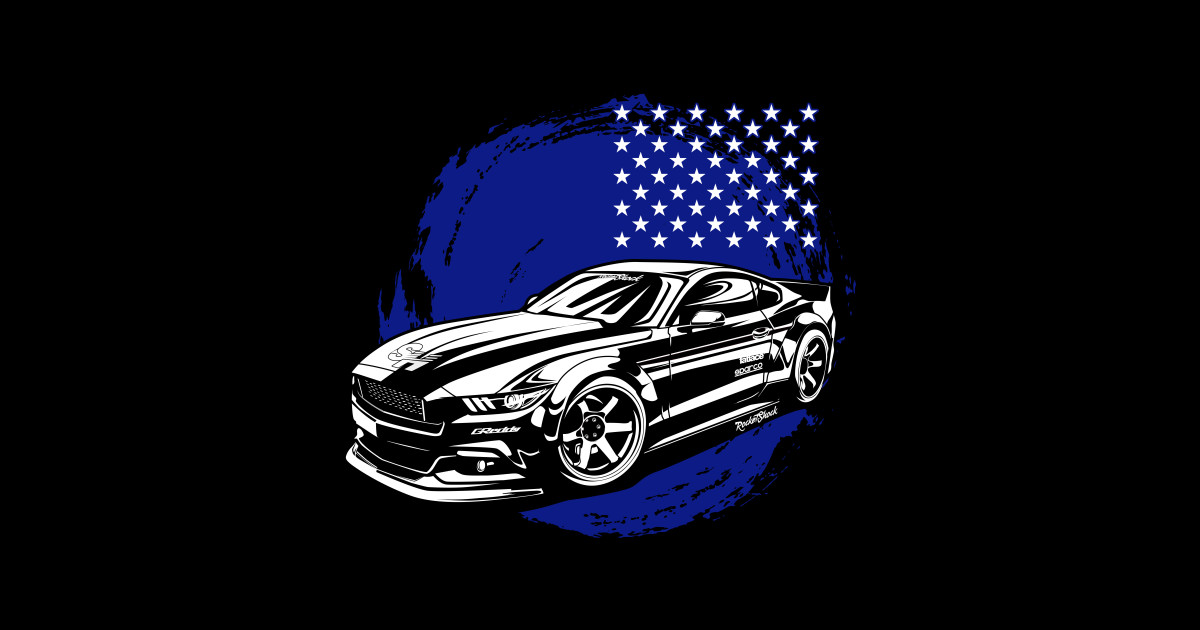 Ford Mustang GT american muscle - Ford Mustang - Sticker | TeePublic