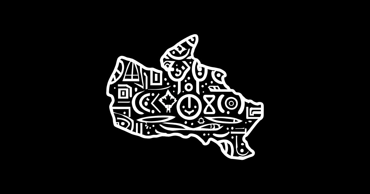 Native Map of Canada - Indigenous CANADA - Indigenous Canada - Sticker ...