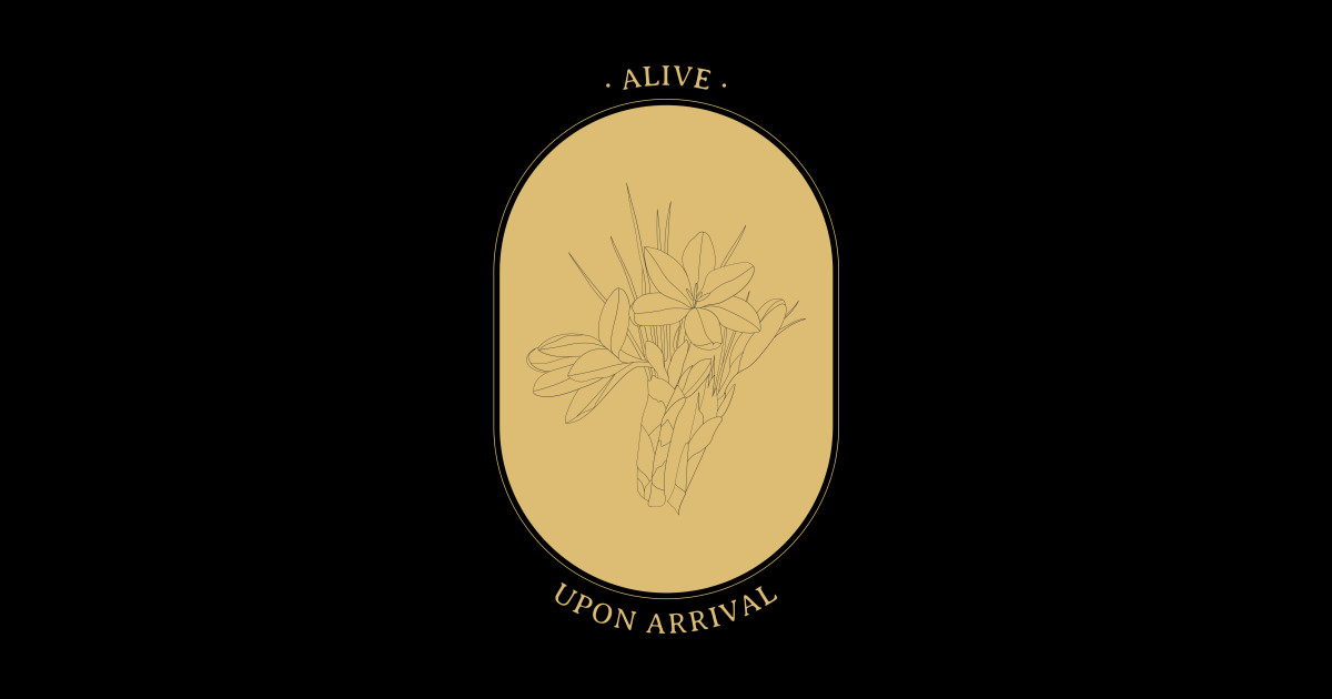 ALIVE UPON ARRIVAL INSPIRATIONAL - Positive - Sticker | TeePublic