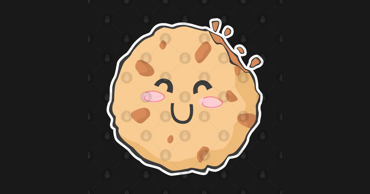 Cute Cookie Smiling - Cookies - T-Shirt | TeePublic