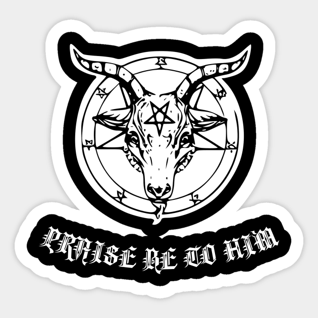Praise satan - Satanist - Sticker | TeePublic