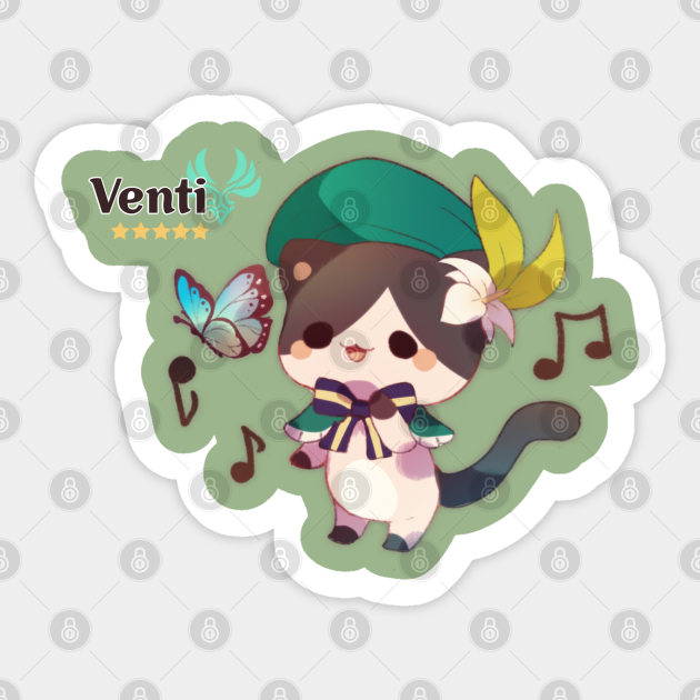 Venti - Genshin Impact - Sticker | TeePublic