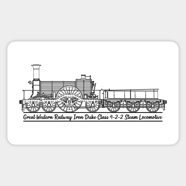 Great Western Railway Iron Duke Class Steam Locomotive Blueprint ...