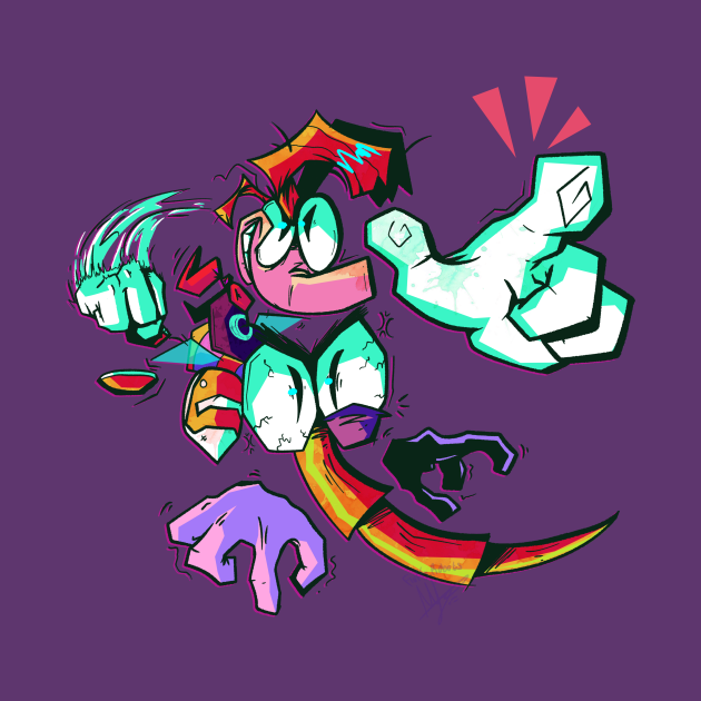 Rayman and Bzzit - Rayman - Long Sleeve T-Shirt | TeePublic