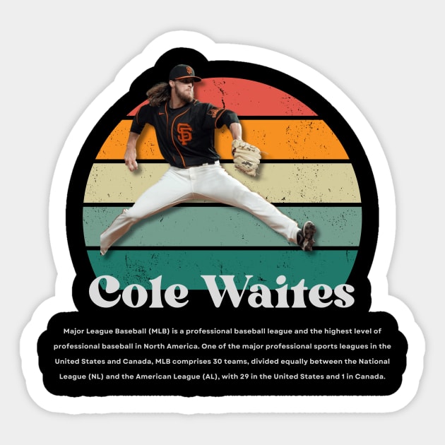 Cole Waites Vintage Vol 01 - Player - Sticker | TeePublic