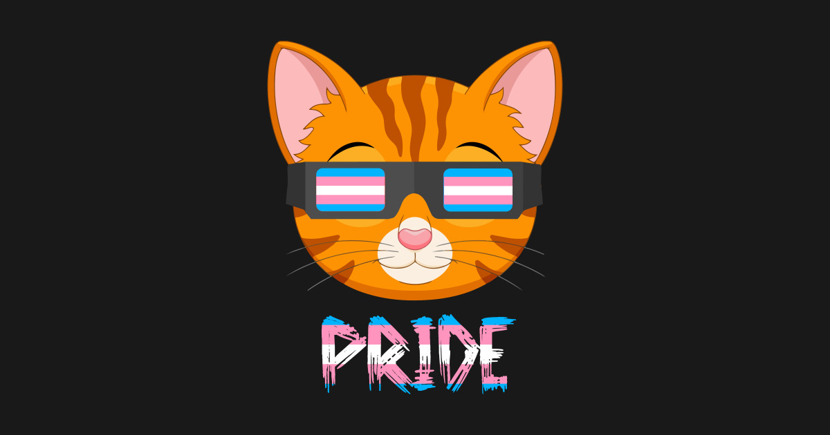 Cat Transgender Flag Lgbt - Cat Transgender - T-Shirt | TeePublic