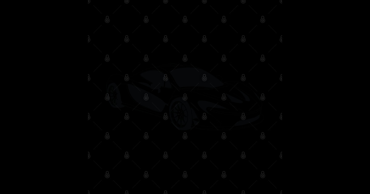 McLaren 720s Black Outline - Car - Sticker | TeePublic