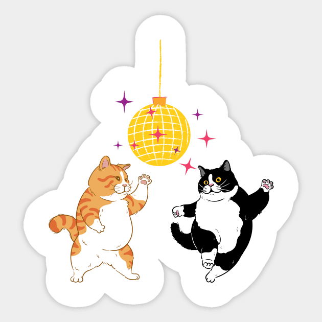 dancing disco cats
