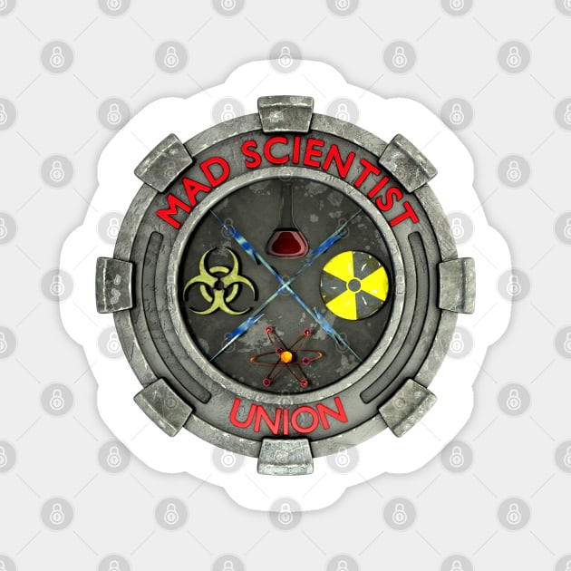Mad Scientist Union Logo 3D - Geek - Magnet | TeePublic