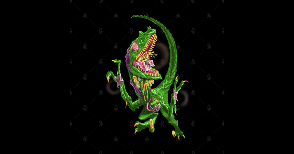 Flower Raptor - Velociraptor - T-Shirt | TeePublic