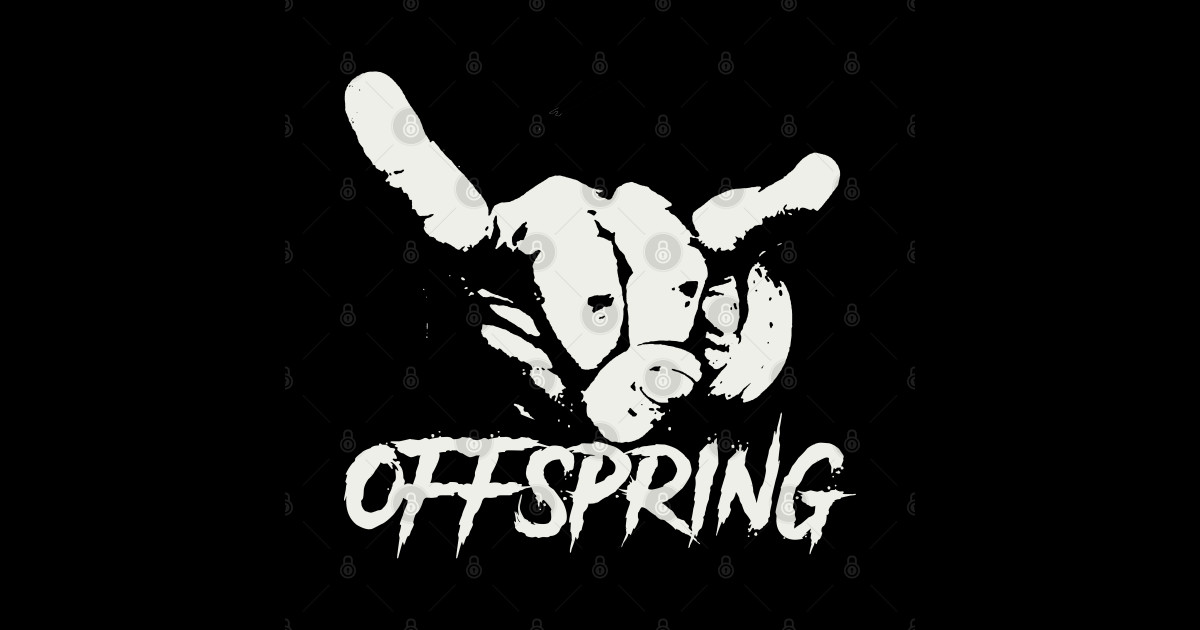 offspring ll horn sign - Offspring - Sticker | TeePublic