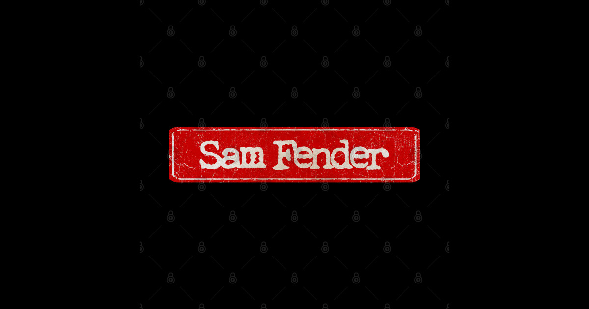vintage retro plate Sam Fender - Sam Fender - Sticker | TeePublic