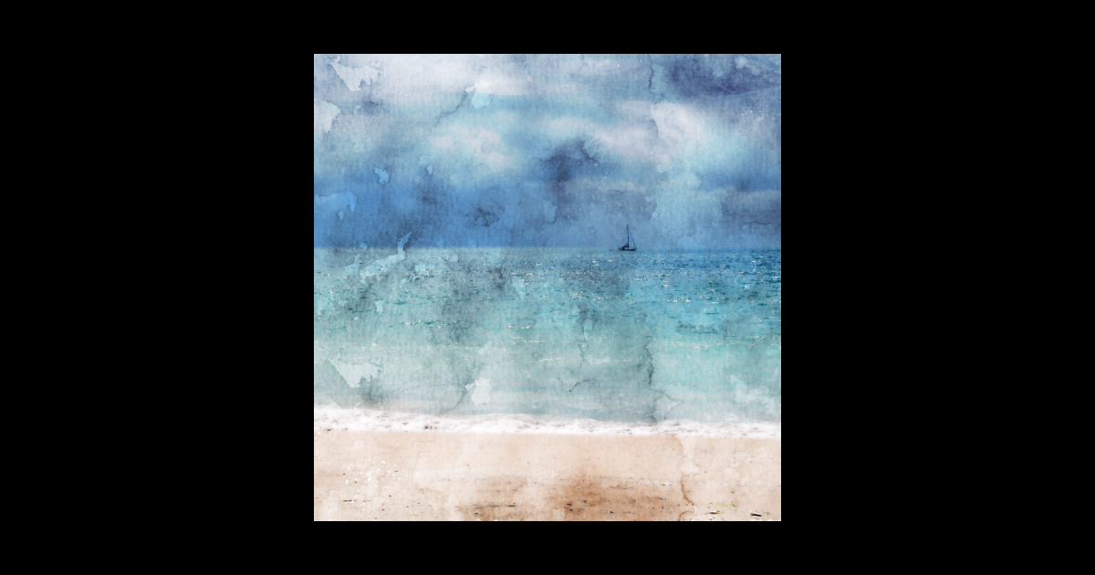 Sail Away - Beach Photo Art - Ocean - Sticker | TeePublic