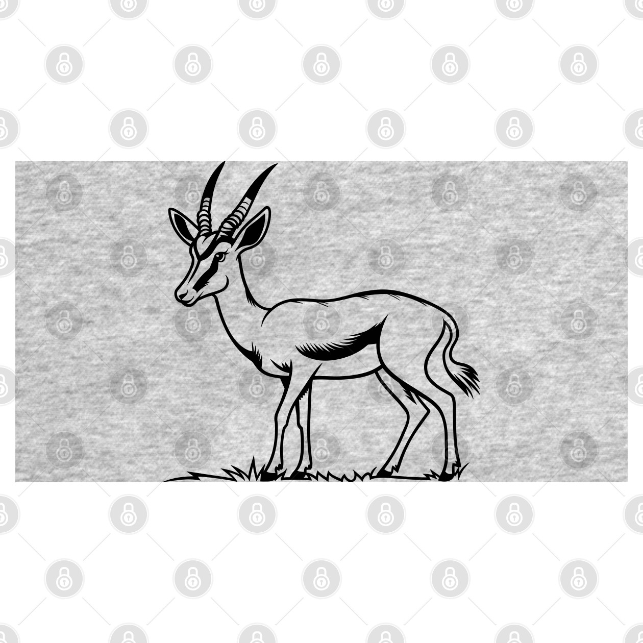 Springbok Antelope Illustration - Springbok - T-Shirt | TeePublic