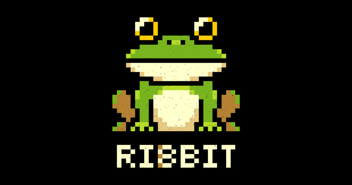 8-bit frog - 8 Bit - Sticker | TeePublic