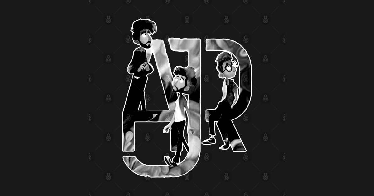 Black White Ajr. artwork - Ajr - T-Shirt | TeePublic
