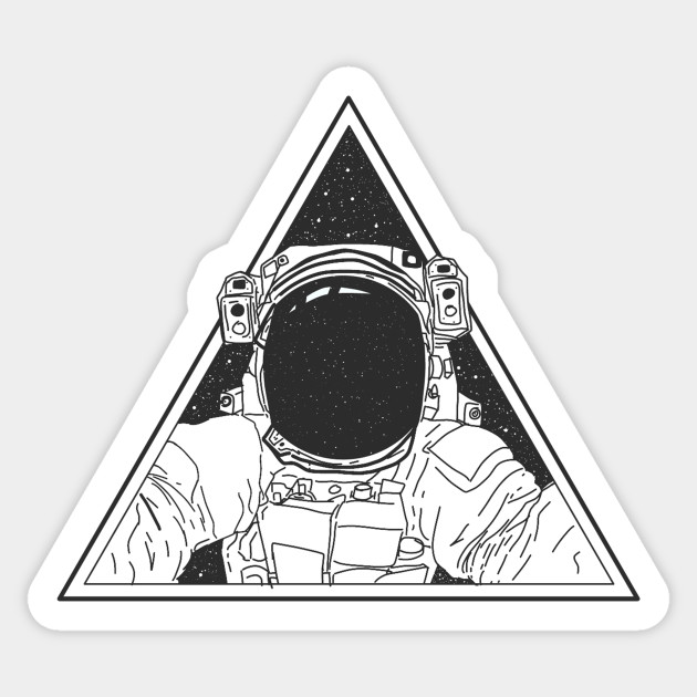 Spaceman - Space - Sticker | TeePublic