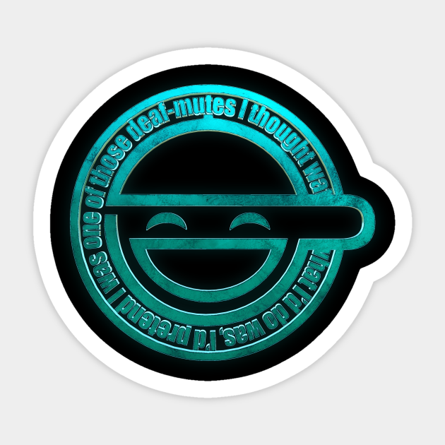 The laughing man - Ghost In The Shell - Sticker | TeePublic