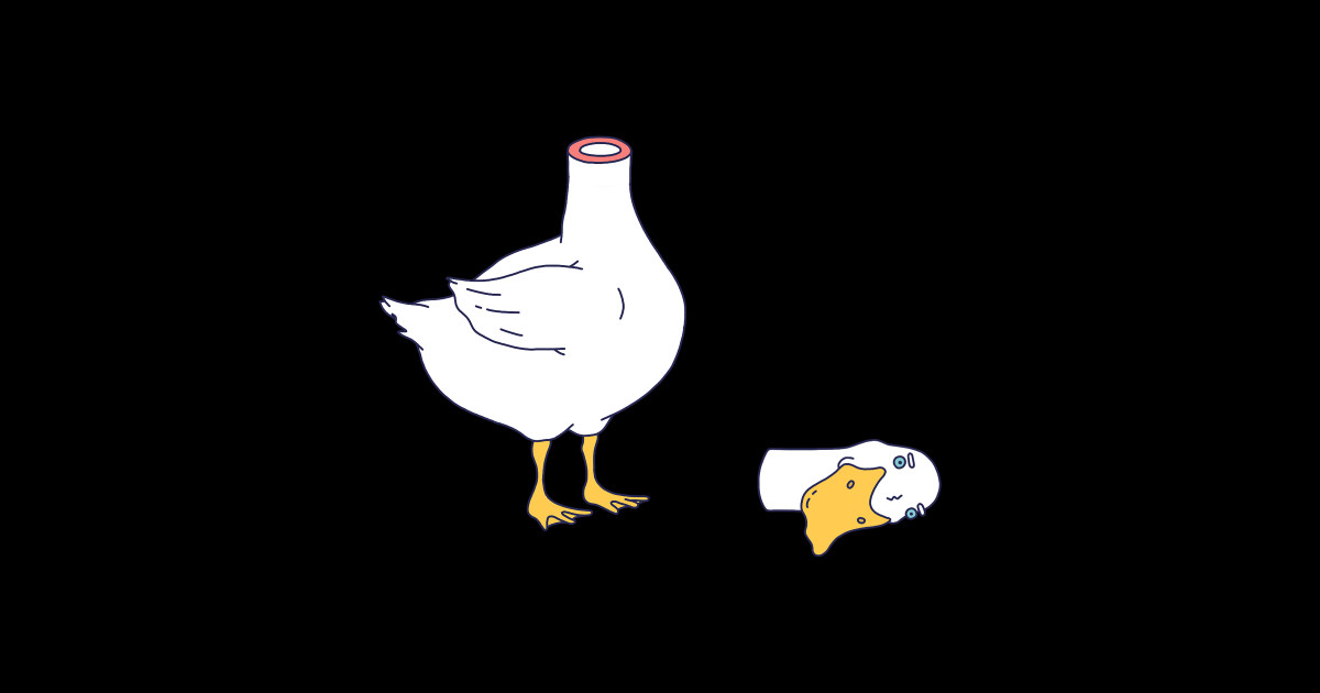 headless duck - Duck - Sticker | TeePublic