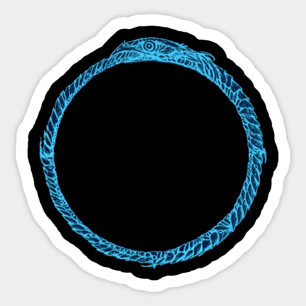 Ouroboros Blue - Ouroboros - Sticker | TeePublic