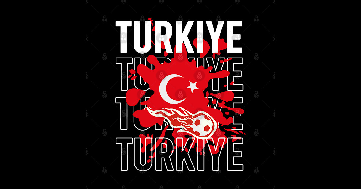 Turkiye Football - Euro 2024 Turkey - Sticker | TeePublic