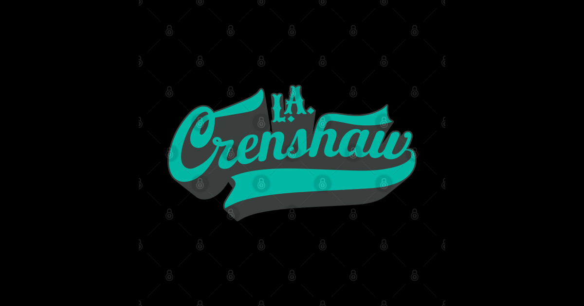 Los Angeles Crenshaw lettering - Crenshaw LA - L.A. Crenshaw Logo - Los ...