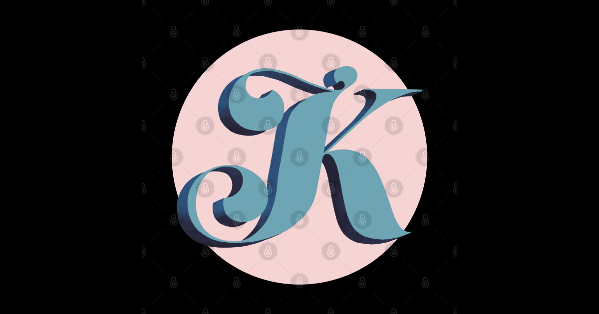 Letter K monogram - Monogram - Sticker | TeePublic