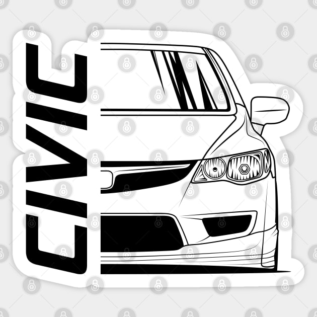 JDM Legend Civic FD2 MK8 Front - Civic - Sticker | TeePublic