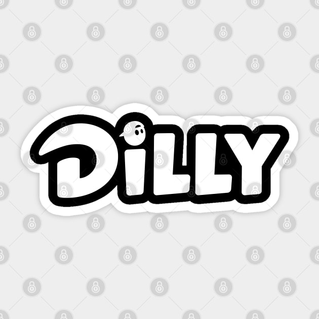 Dilly Logo T - Dilly - Sticker | TeePublic