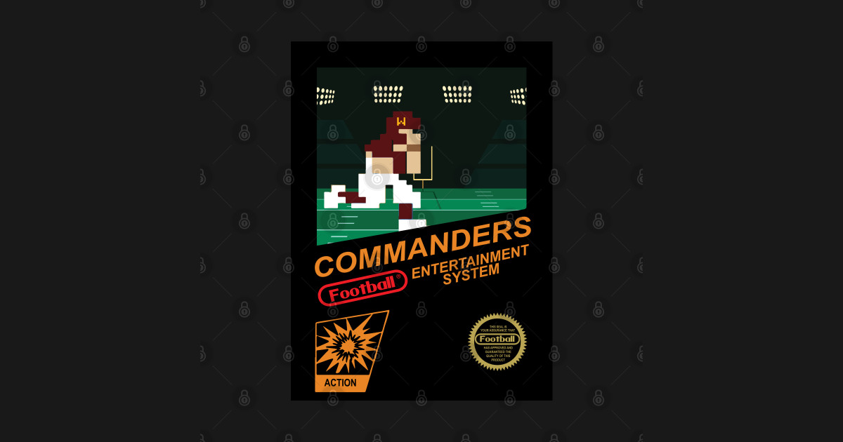Washington Commanders – Retro Gaming Cartridge Style - Commanders ...