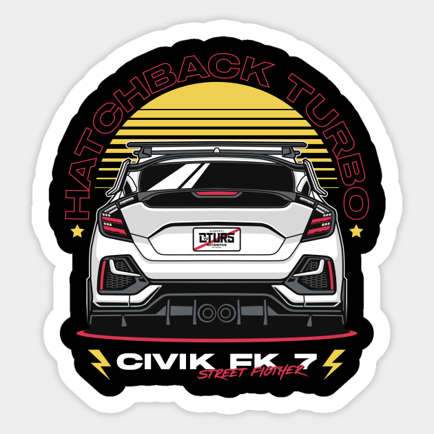 Civic FK8 Turbo - Civic Type R - Sticker | TeePublic