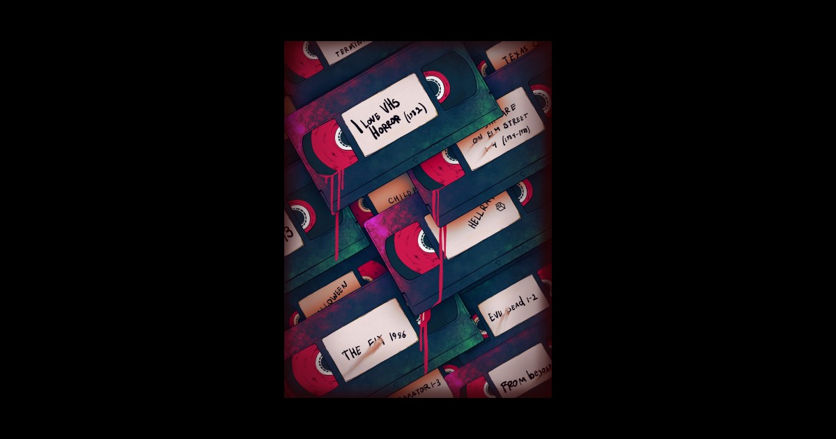 VHS horror fan - Vhs Horror - Sticker | TeePublic