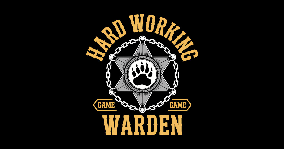 Game Warden Badge Fish Wildlife Game Warden - Game Warden - Sticker ...