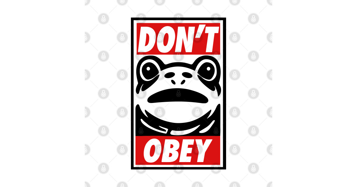 Portland Frog Don't Obey - Portland Frog - T-Shirt | TeePublic