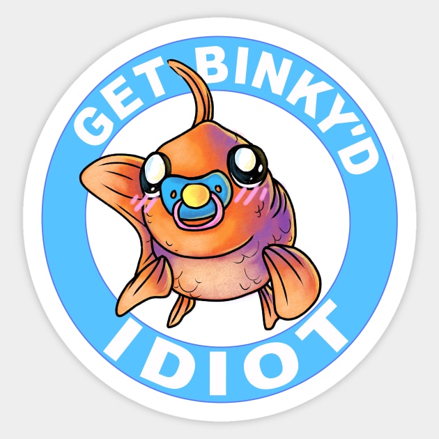 Binky Fish - Binky - Sticker | TeePublic