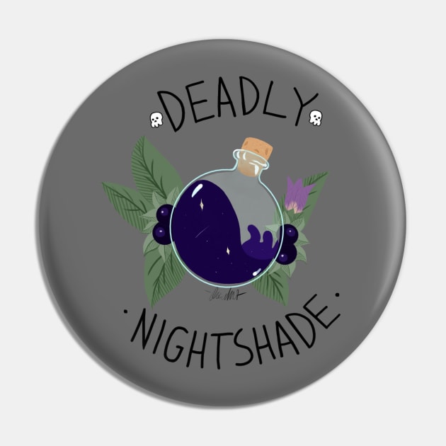 Deadly Nightshade - Cute Plants - Pin | TeePublic