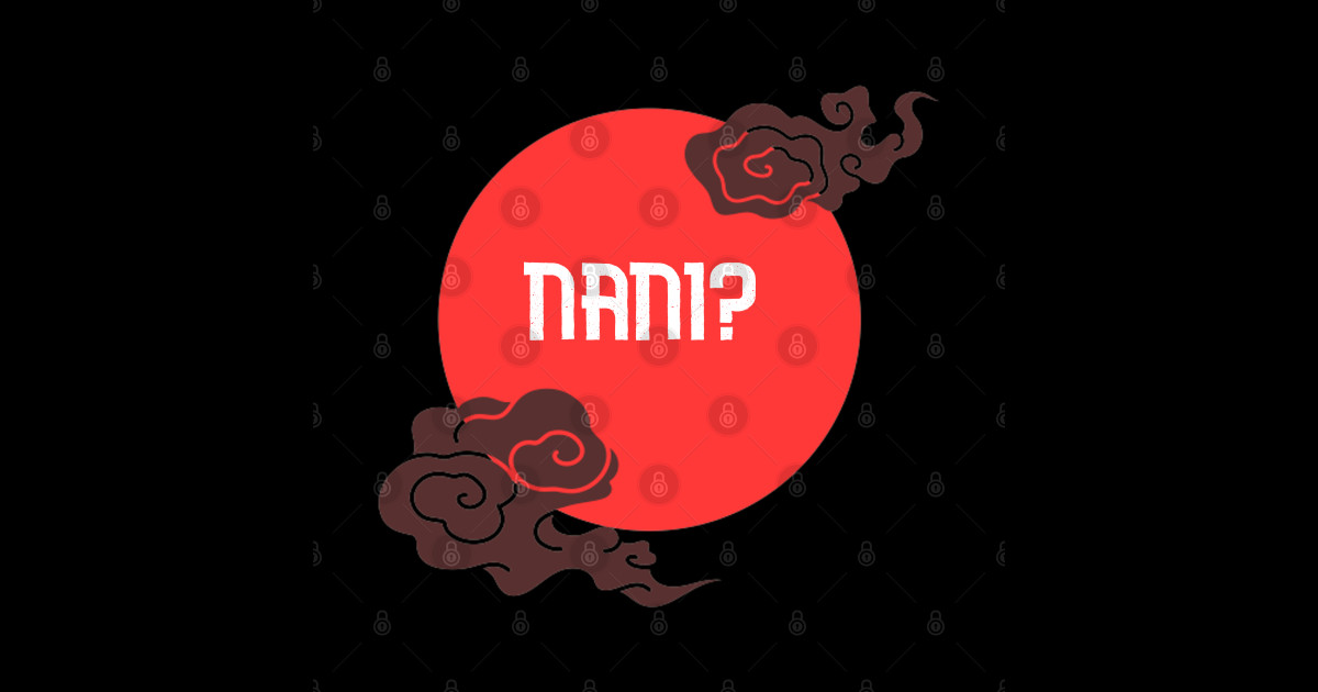 Nani!? Red Symbol - Weeb - Sticker | TeePublic