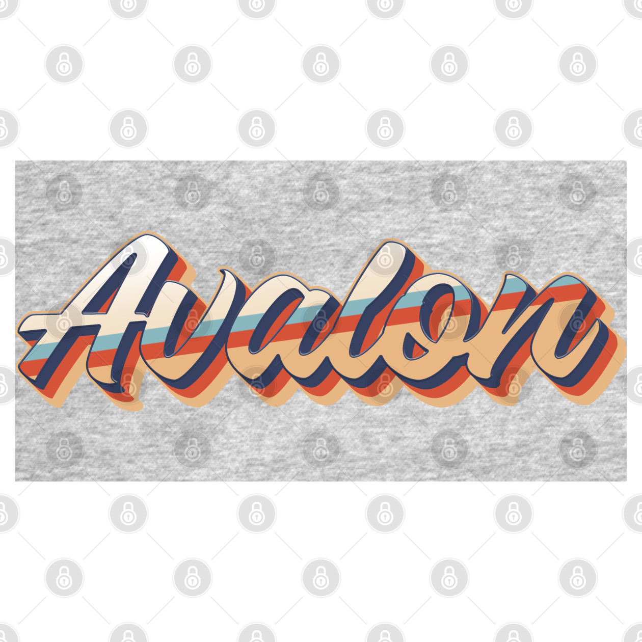 Avalon name - cool 70s retro font surf style design - Avalon Name Cool ...