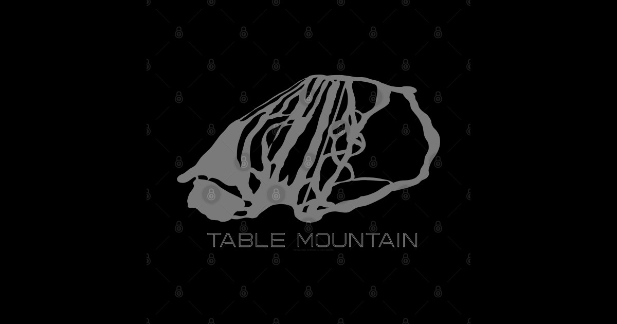 Table Mountain Resort 3D - Table Mountain - Sticker | TeePublic