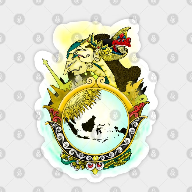 Wayang from Indonesia - Wayang - Sticker | TeePublic