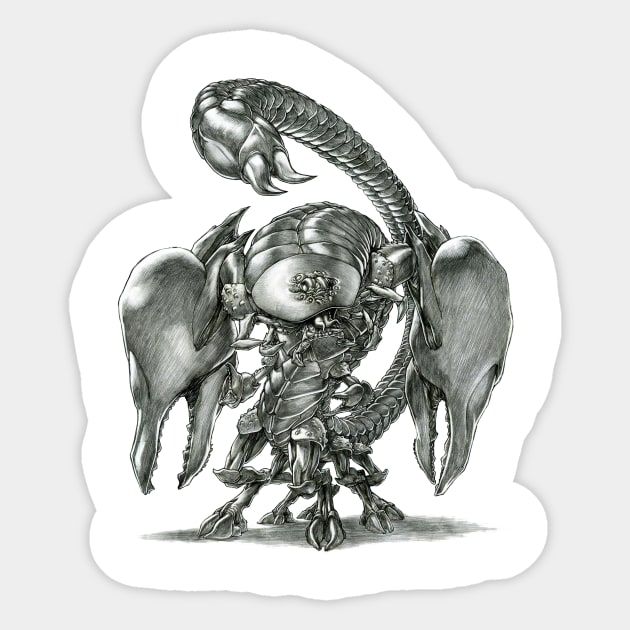 The Giant Imperius Scorpion - Gregory Titus - Sticker | TeePublic