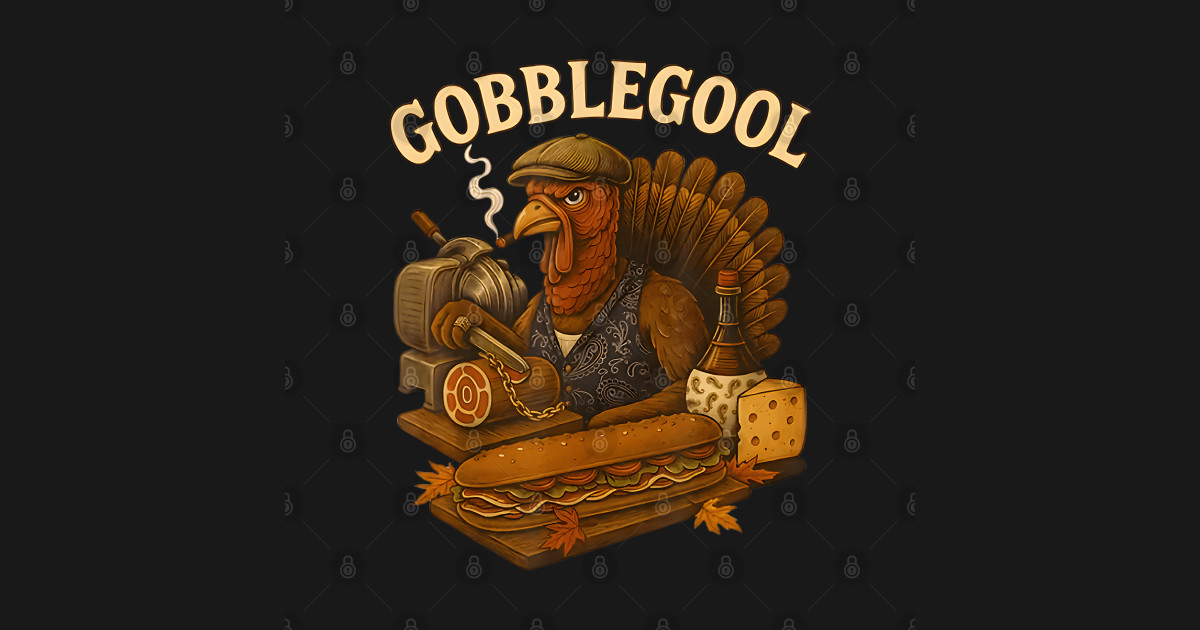 Turkey Gabagool Gobblegool Italian Food - Funny Italian Food - T-Shirt ...