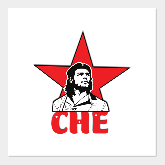 Che Guevara red star - Che Guevara - Posters and Art Prints | TeePublic
