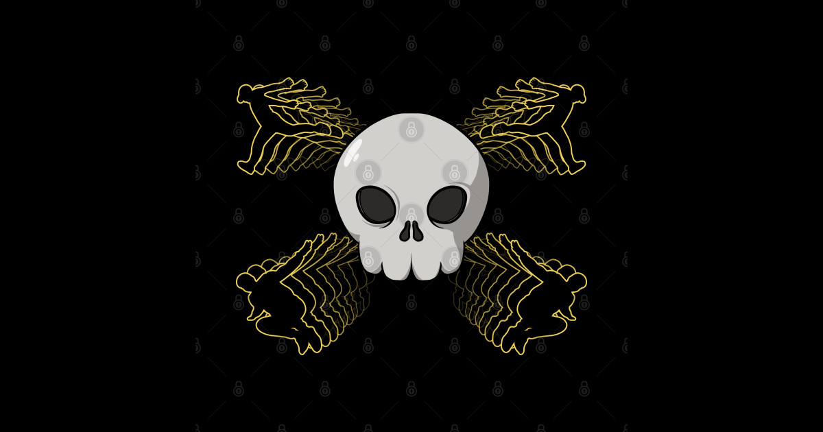 Parkour crew Jolly Roger pirate flag (no caption) - Parkour - Sticker ...